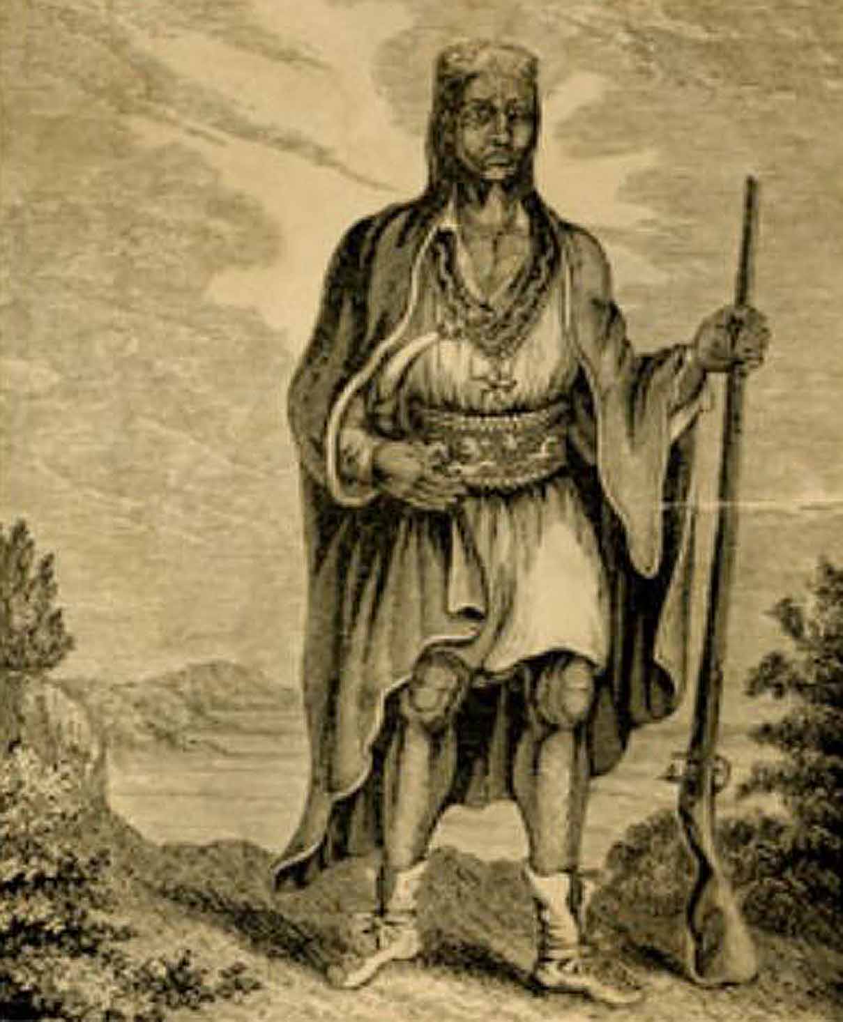 Weetamoe of the Pocassets sided with King Philip during the War ...
