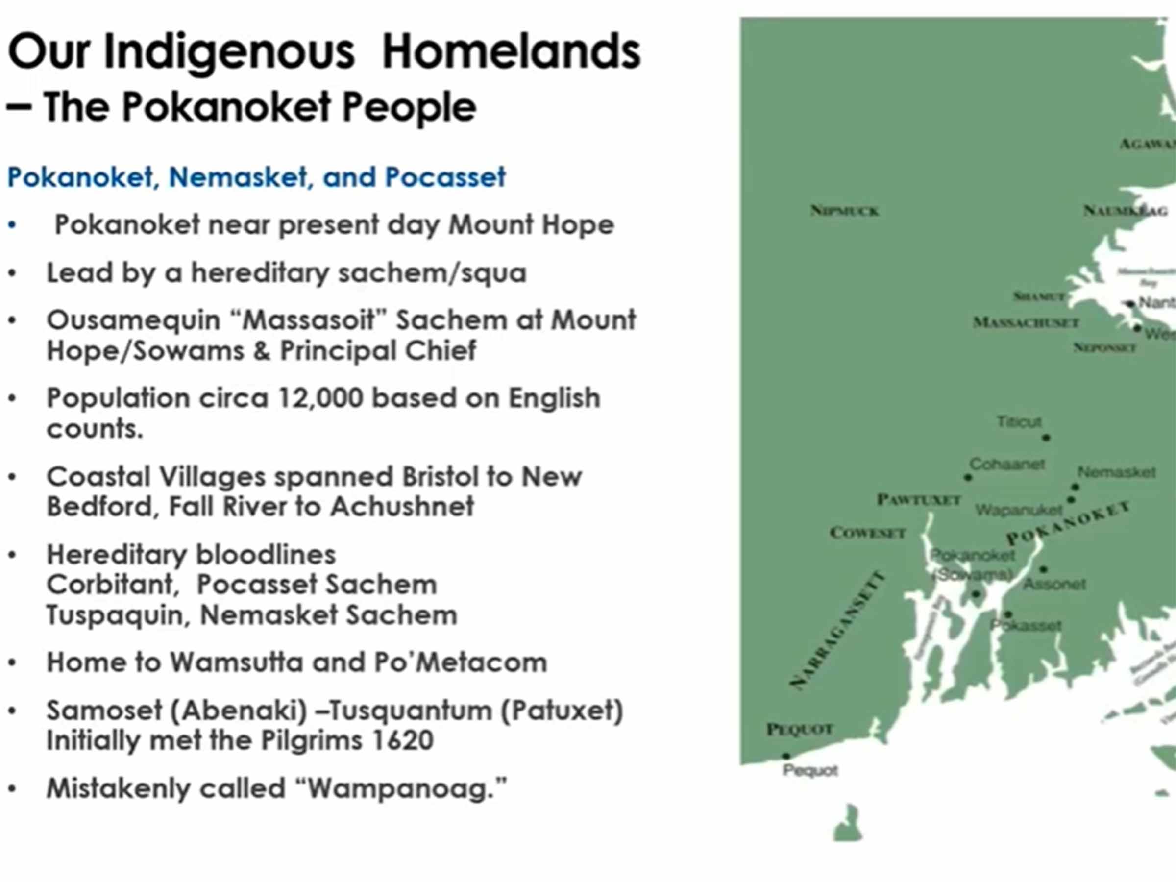 The Tribes and their relations with the Mass Bay Colony – Sowams ...