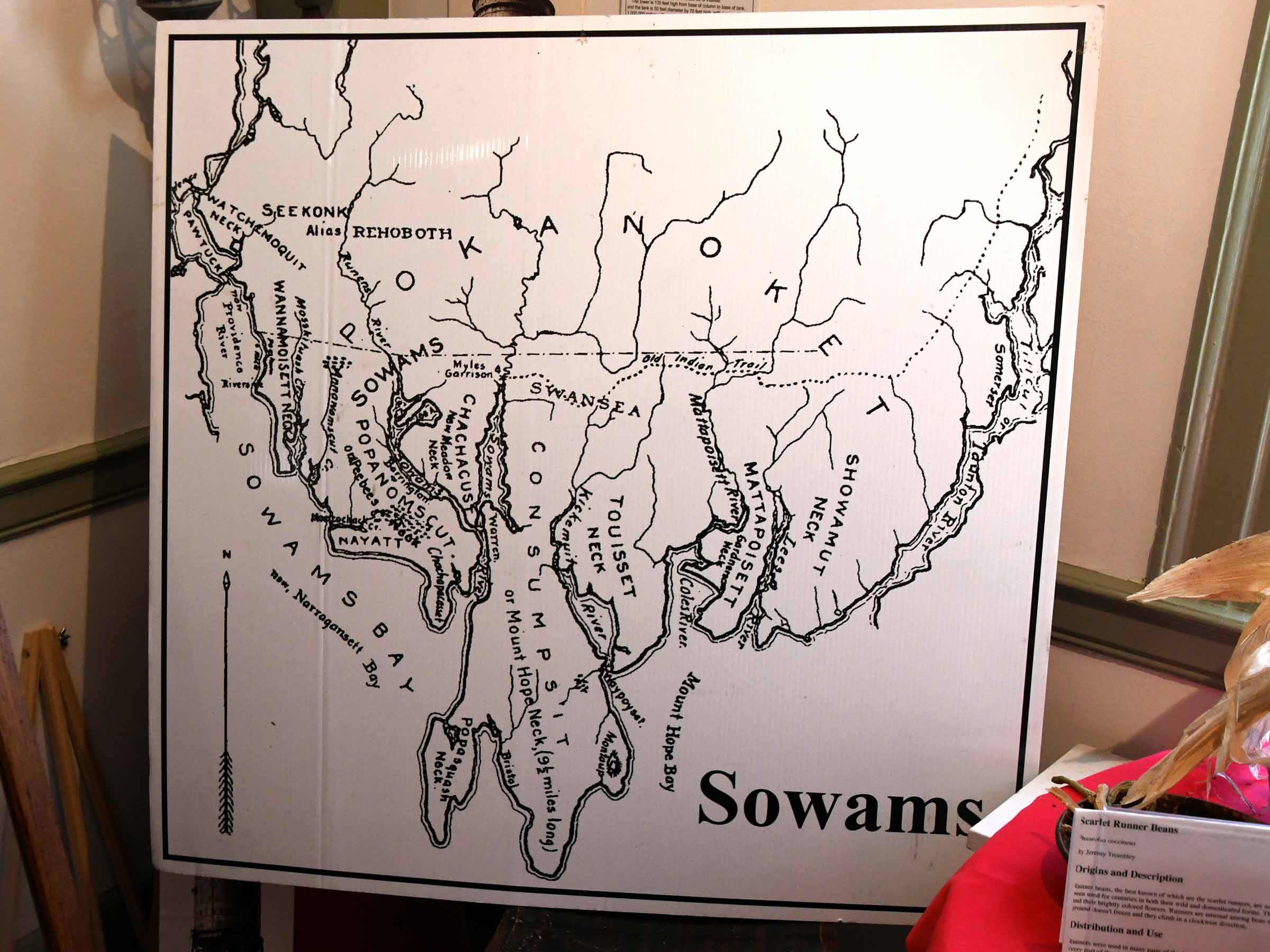 The History of Sowams displayed at the East Providence Historical ...