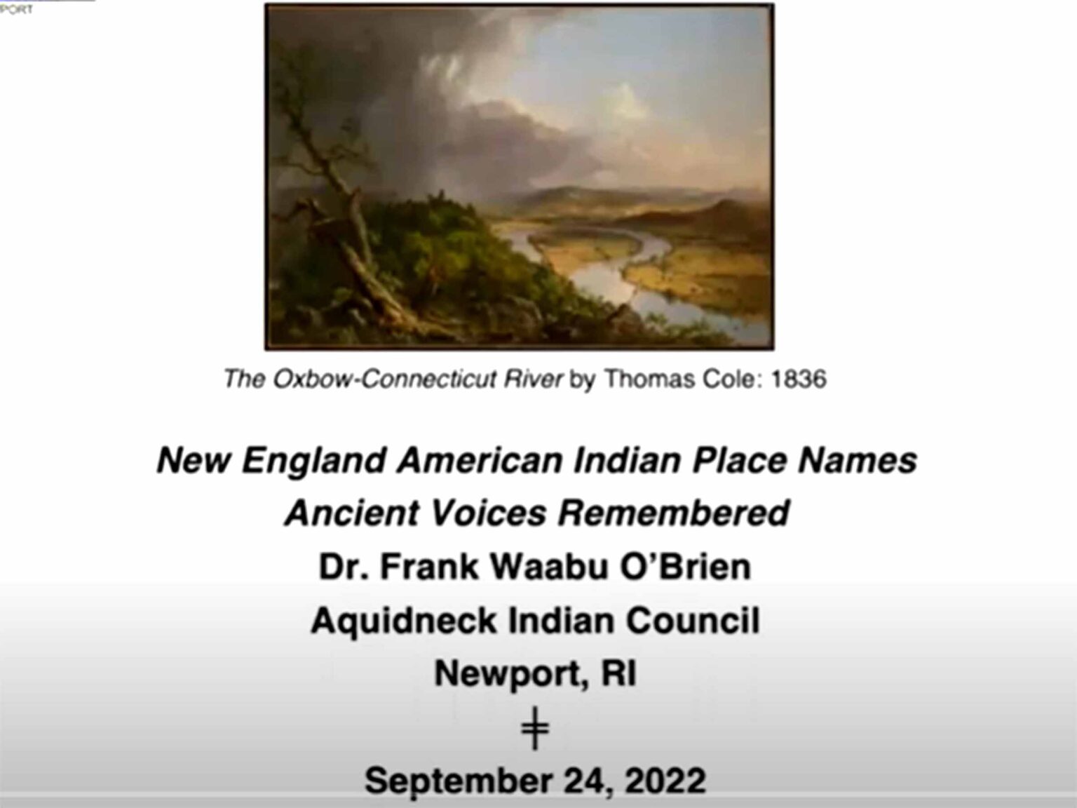 Whose Name, Whose Place? Native Place Names in Southern New England ...