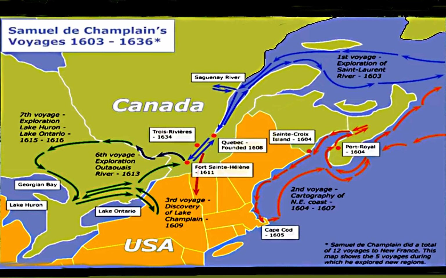 Samuel de Champlain (1567-1635) founder of New France & Quebec City in ...